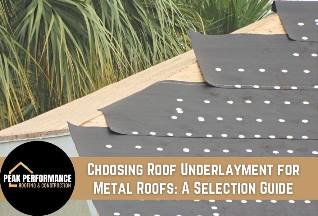 Choosing Roof Underlayment for Metal Roofs: A Selection Guide