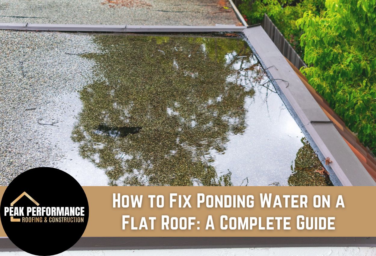 How to Fix Ponding Water on a Flat Roof: Complete Guide